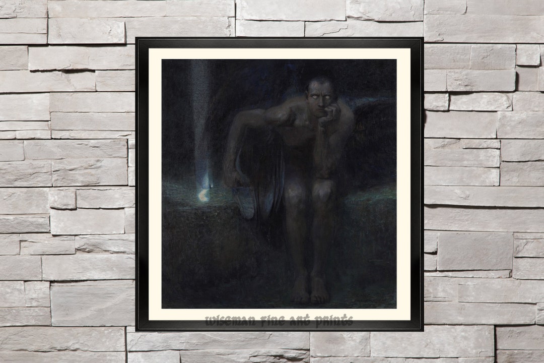 Franz Von Stuck: Lucifer (1890) - Dark & Symbolim Fine Art Giclee ...