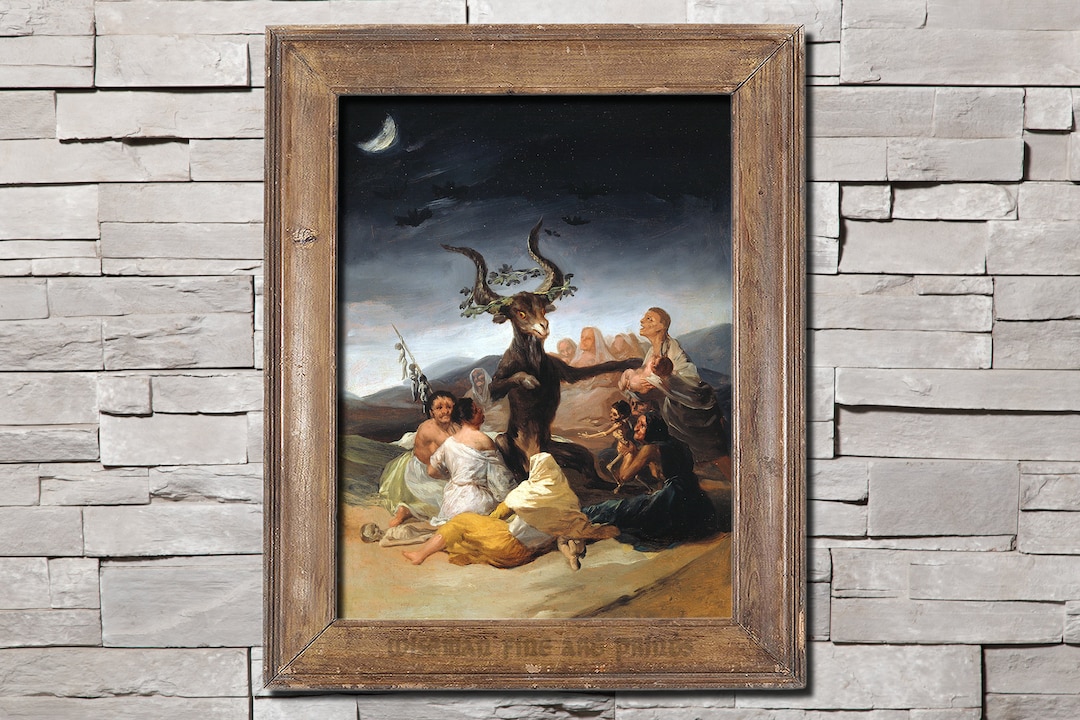 Francisco Goya: Witches Sabbath ( (the Great He-goat) - Fine Art Giclee ...