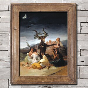 Francisco Goya: Witches Sabbath ( (the Great He-goat) - Fine Art Giclee ...