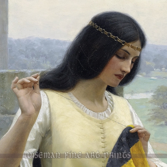 Edmund Leighton 1911 Digital Download - Painting Poster Print Art Gift ...