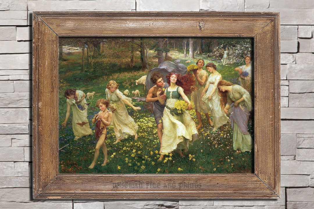 Charles Daniel Ward, the Progress of Spring (1905) - Pagan & Fairies ...