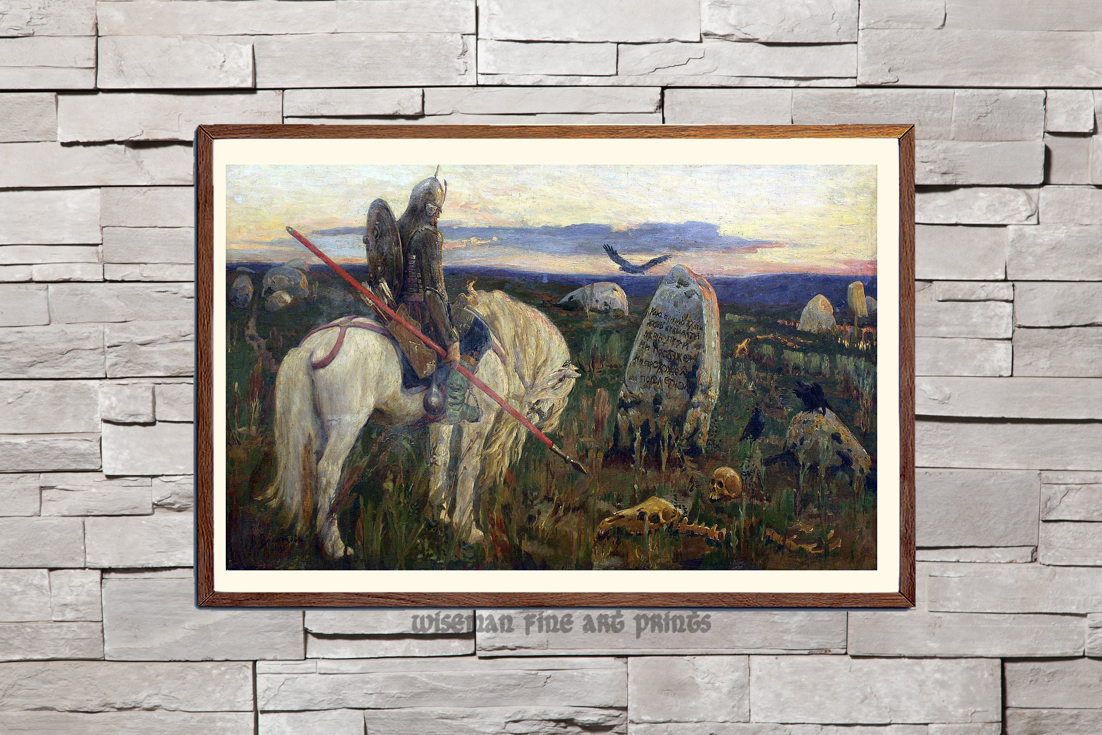 Viktor Mikhailovich Vasnetsov: A Knight at the Crossroads - Etsy