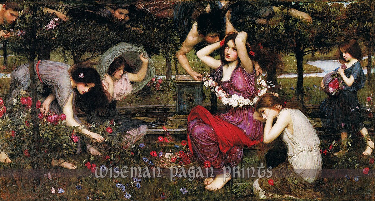 John William Waterhouse: Flora and the Zephyrs (1898) Pre-raphaelites ...