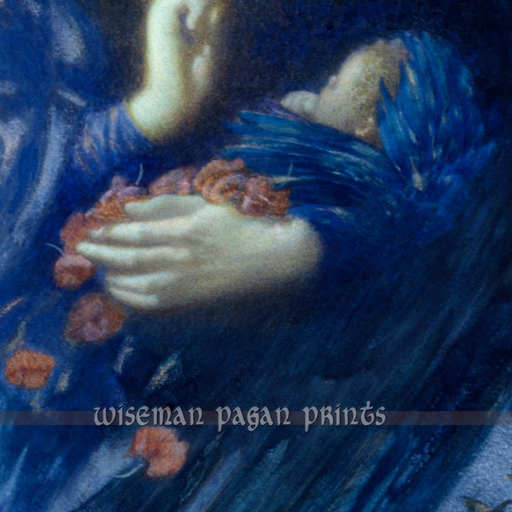 Edward Robert Hughes: Night With Her Train of Stars Pagan & | Etsy