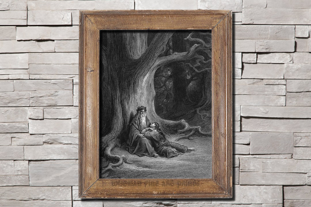 Gustave Dore: Viviane Et Merlin - Pagan & Magic Fine Art Giclee ...