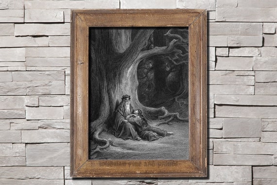 Gustave Dore: Viviane Et Merlin Pagan & Magic Fine Art - Etsy