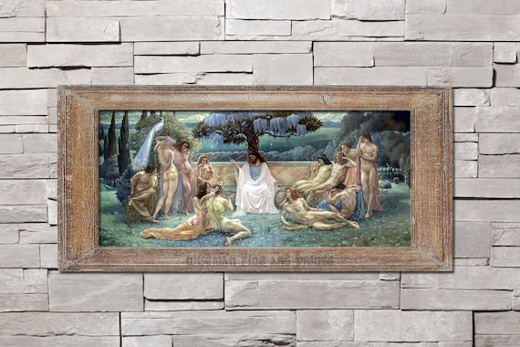 Jean Delville: L'ecole De Platon Pagan & Magic Fine Art - Etsy UK