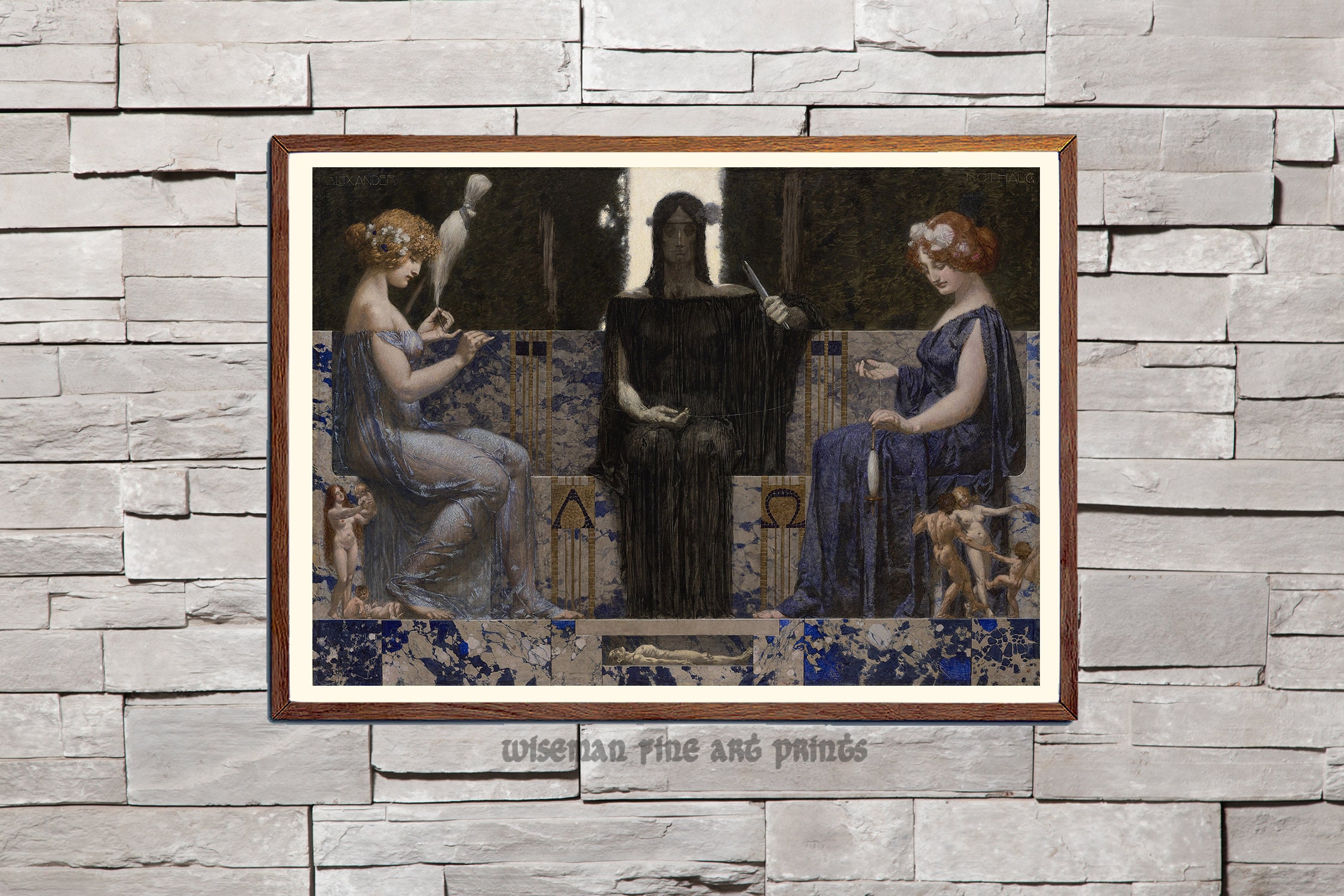 Alexander Rothaug the Three Fates 1910 Mythical and Pagan - Etsy