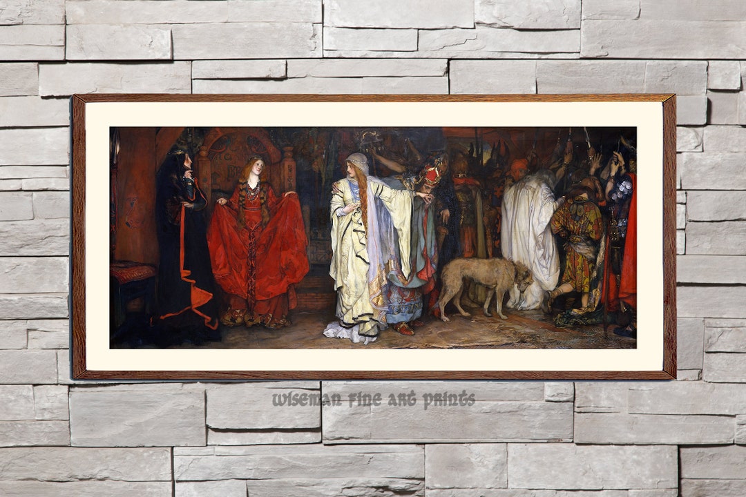 Edwin Austin Abbey: Cordelia's Farewell / King Lear, Act I, Scene I (1898) - Shakespeare ...