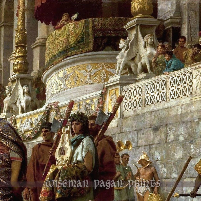 Henryk Siemiradzki: Christian Dirce Pagan & Mythic Fine Art - Etsy