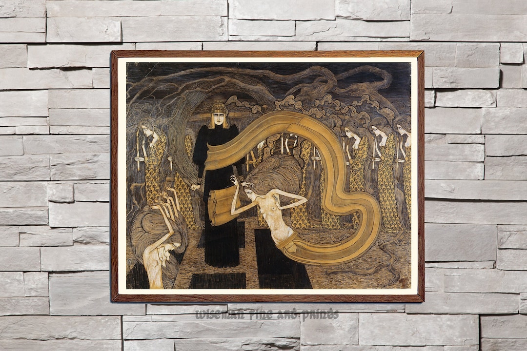 Jan Toorop: Fatalism 1893 Symbolism & Art Nouveau Fine Art - Etsy