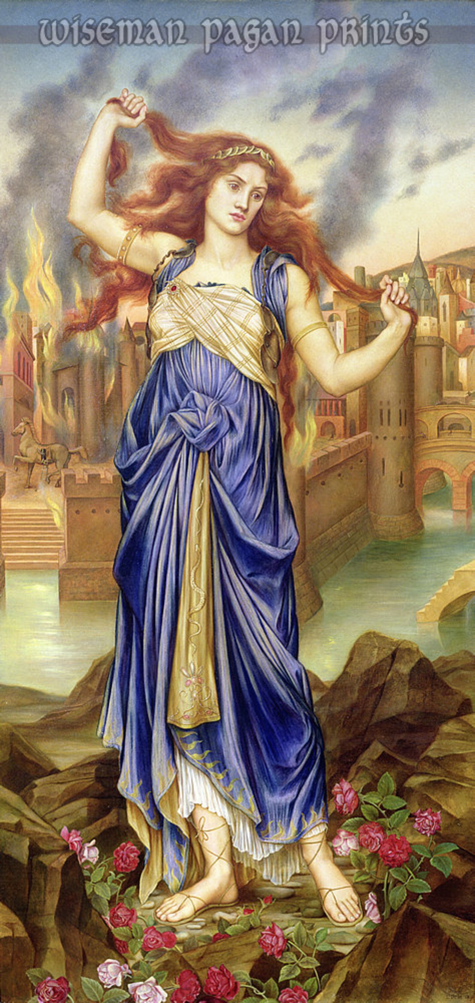 Evelyn De Morgan: Cassandra Pagan & Goddess fine art giclee | Etsy