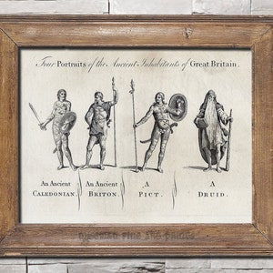 Four Portaits of the Ancient Inhabitants of Great Britain - 1789 ...