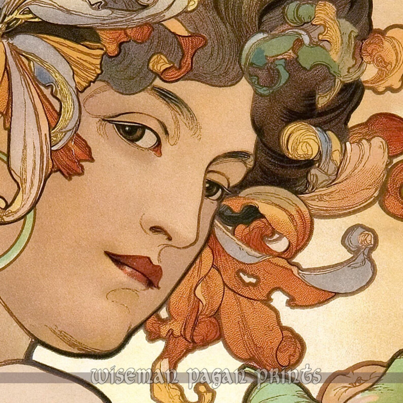 Alfons Mucha: Fruit - Pagan & Magic Fine Art Giclee Reproduction Print ...