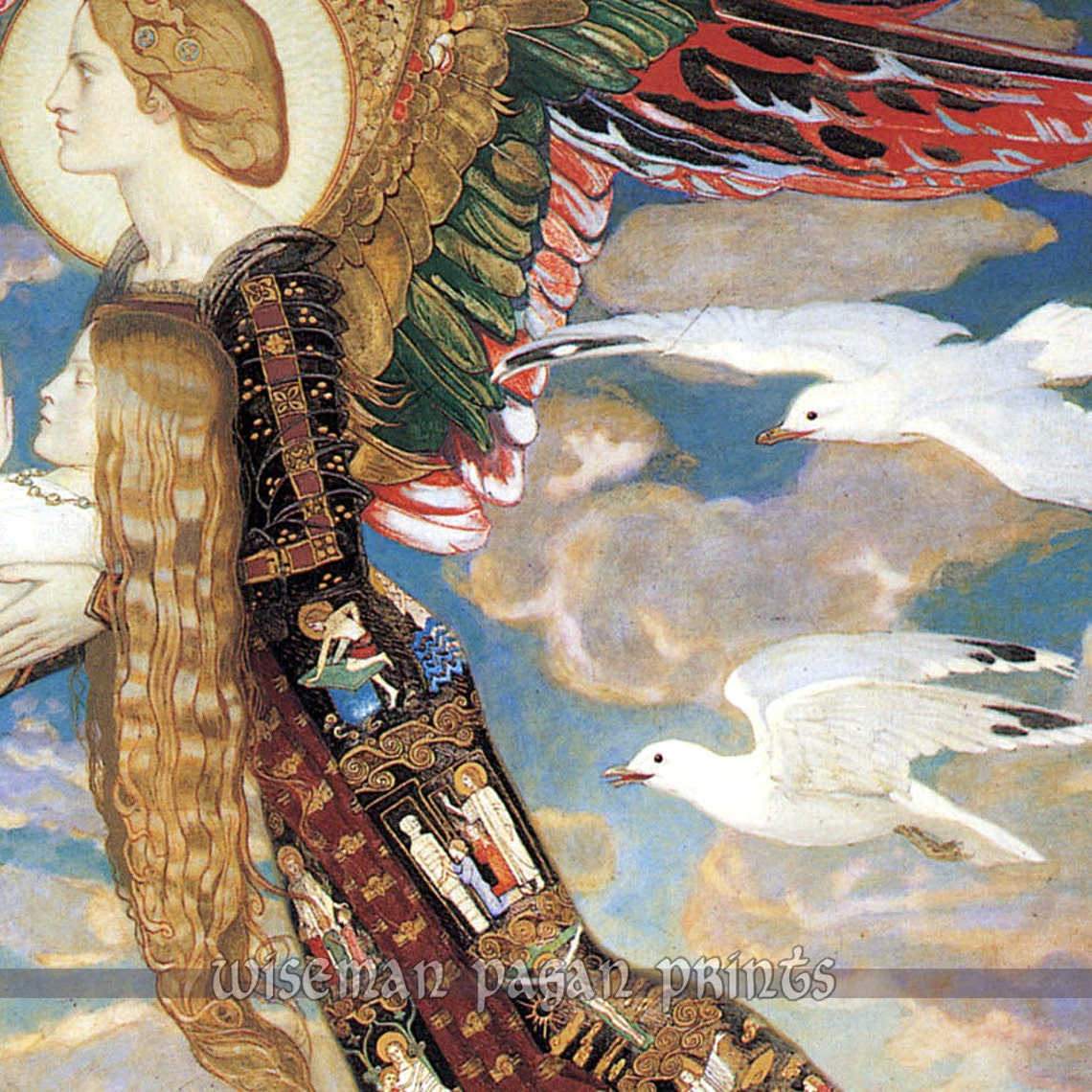 John Duncan: St. Bride brigit Brigid Pagan & Fairies - Etsy