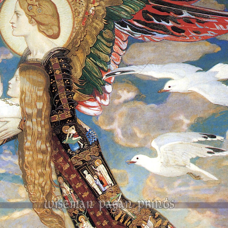 John Duncan: St. Bride brigit Brigid Pagan & Fairies - Etsy
