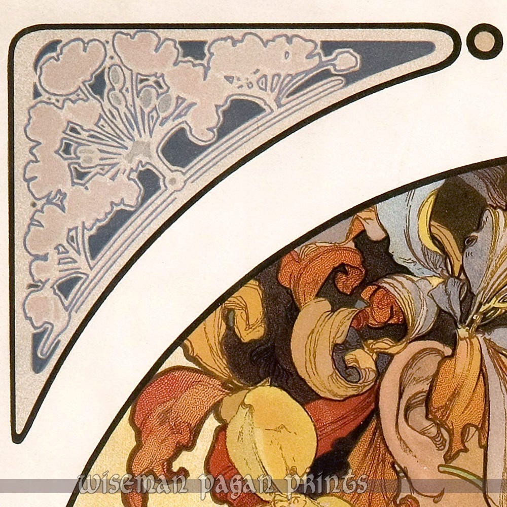 Alfons Mucha: Fruit Pagan & Magic Fine Art Giclee | Etsy