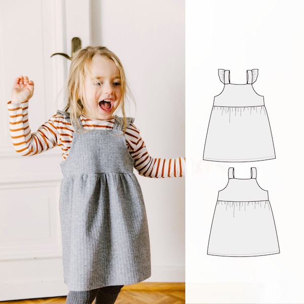 Pinafore Dress Pattern - Etsy