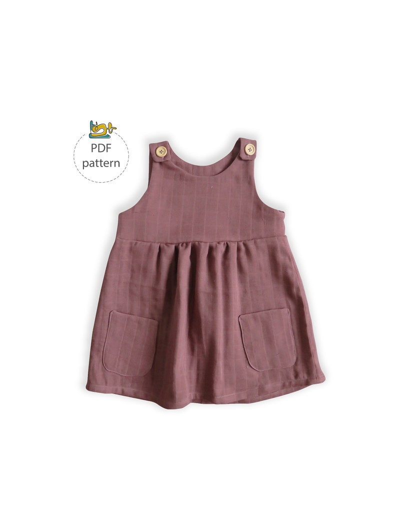 Girl's Pinafore Dress Pattern Apron Dress Pattern Baby | Etsy