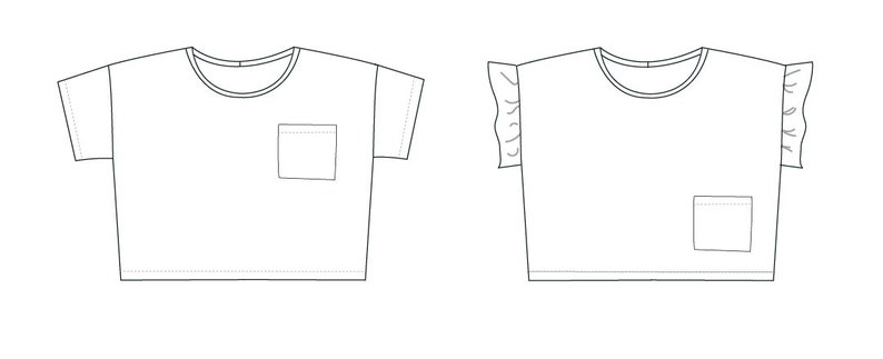 Boxy tee pattern baby t-shirt pattern toddler oversized | Etsy