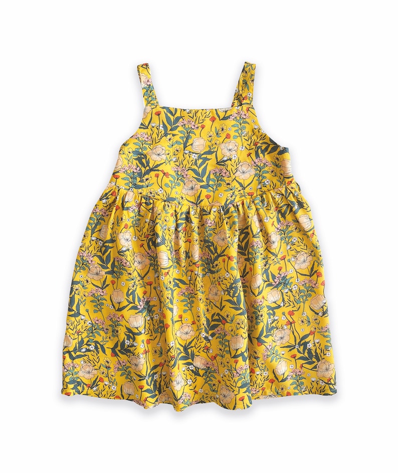 Sonya Dress Pattern, Girl's Dress Pattern 3 Months to 10 Years, Summer ...