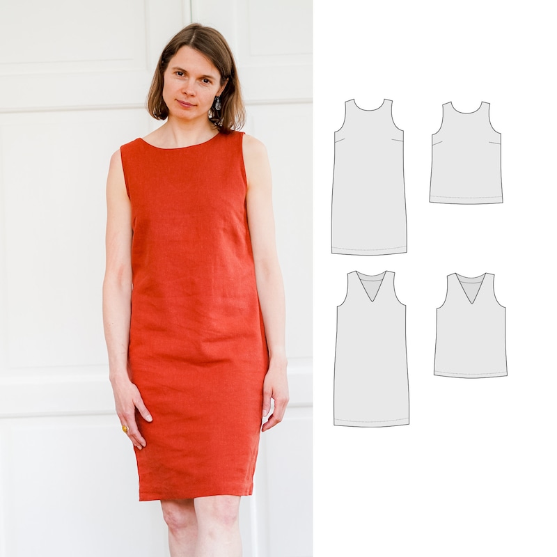 Shift Dress Sewing Pattern - Etsy