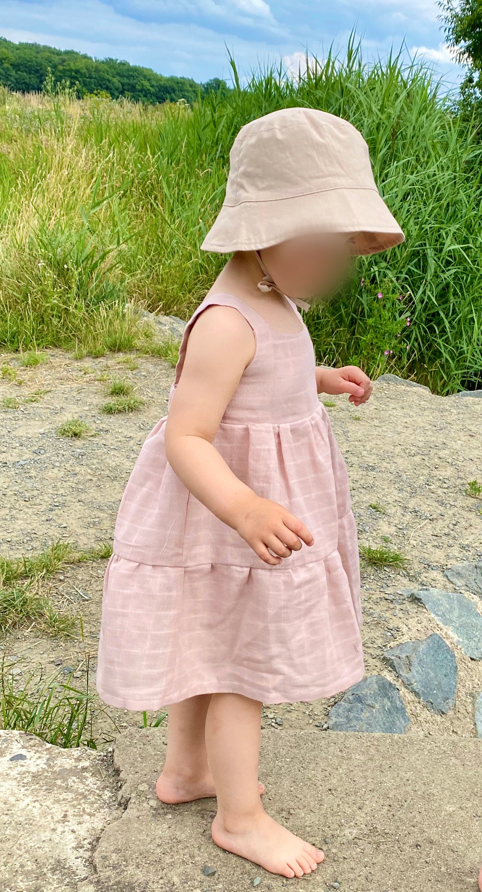 Girl's Tiered Dress Sewing Pattern, Sun Dress Pattern, Baby Girl Dress ...