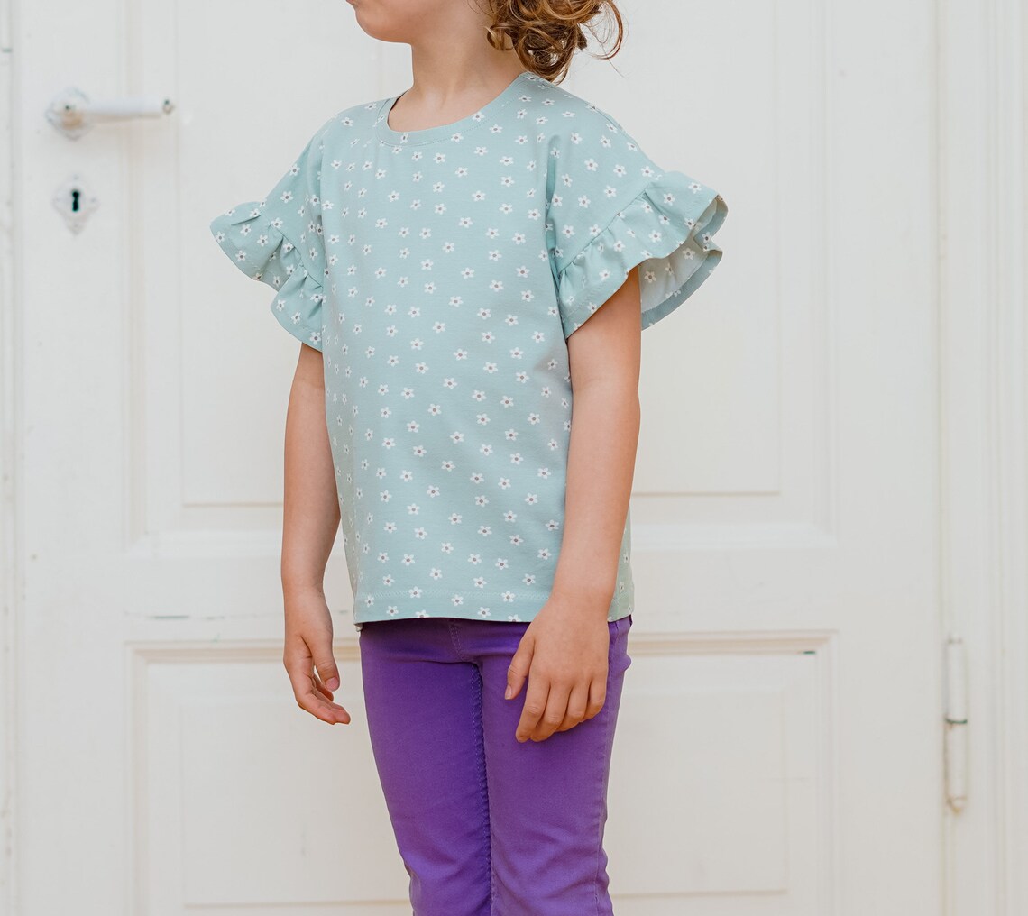 Sewing Pattern for a Children's T-shirt - Kari Top, Digital Pattern for ...