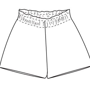 Paper Bag Shorts Pattern, Girl's Short Sewing Pattern, Kids Shorts ...