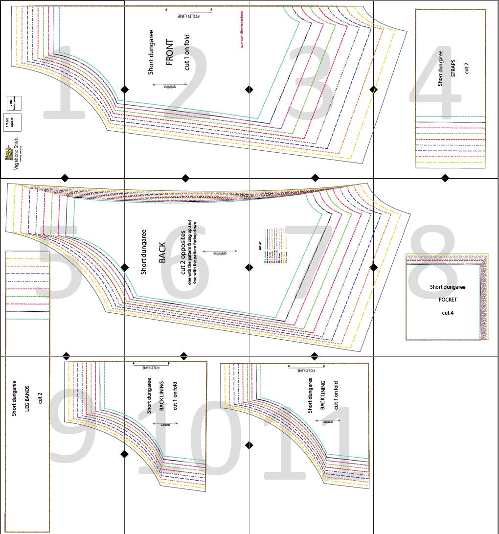 Short overall sewing pattern summer romper pattern woven | Etsy
