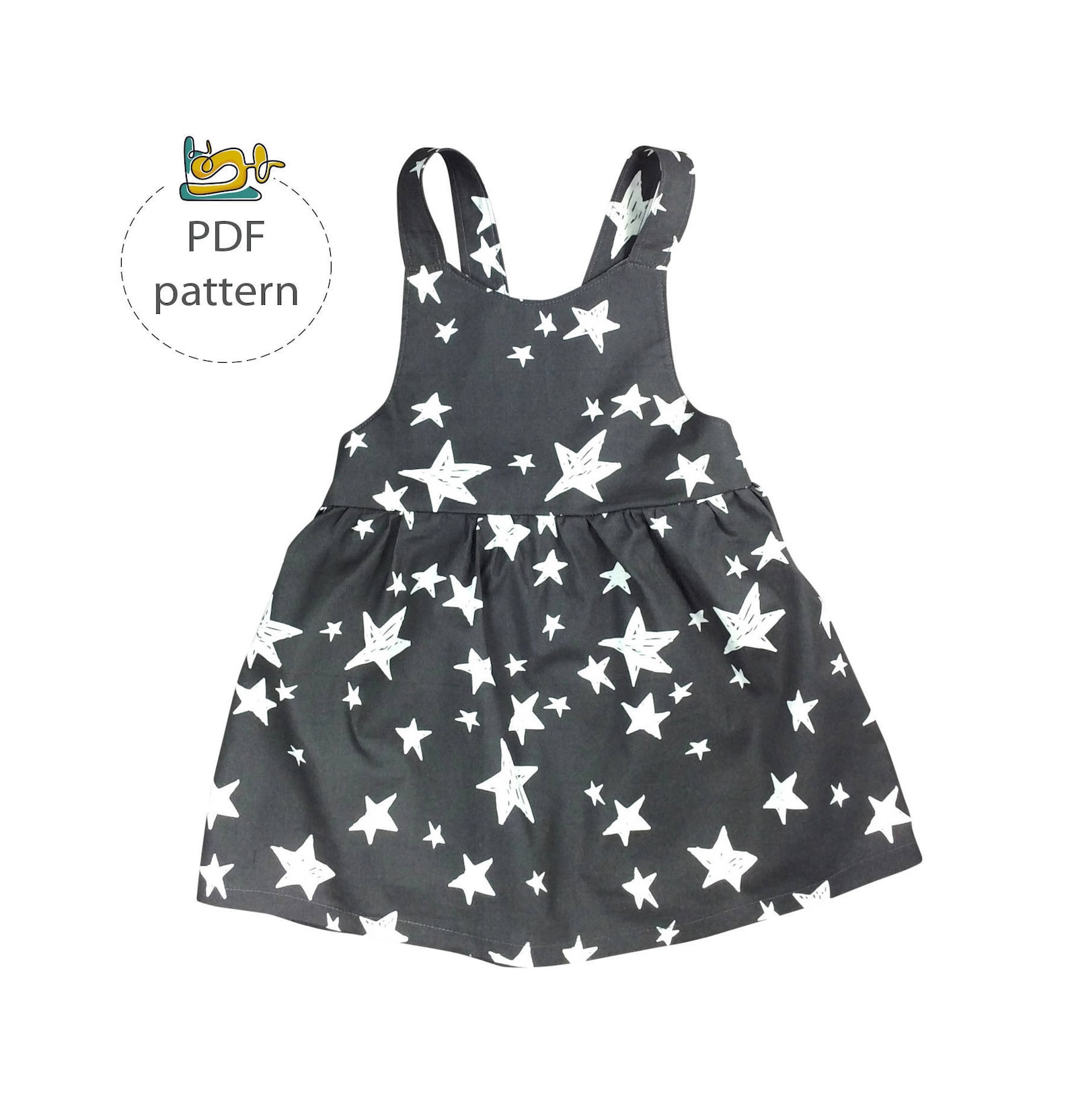 Baby Pinafore Dress Pattern Apron Dress Sewing Patterns Pdf - Etsy