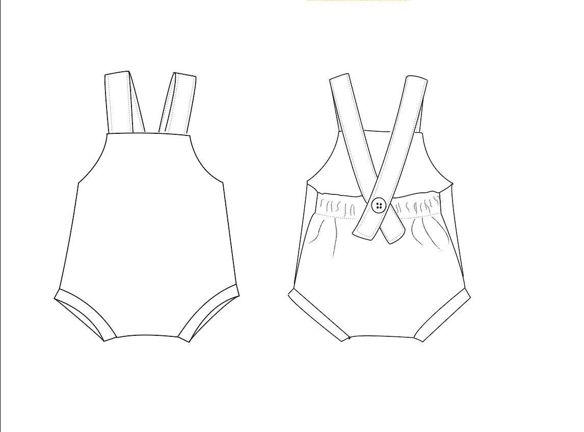 Baby Romper Pattern Newborn Romper Sewing Pattern Knit - Etsy UK