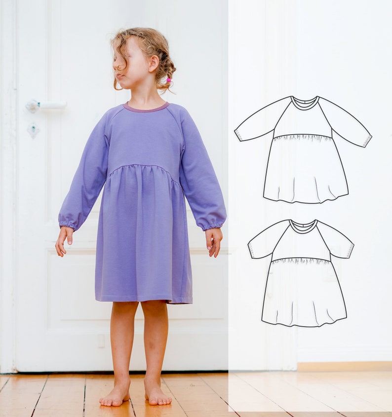 Girl's Dress Sewing Pattern, - Etsy