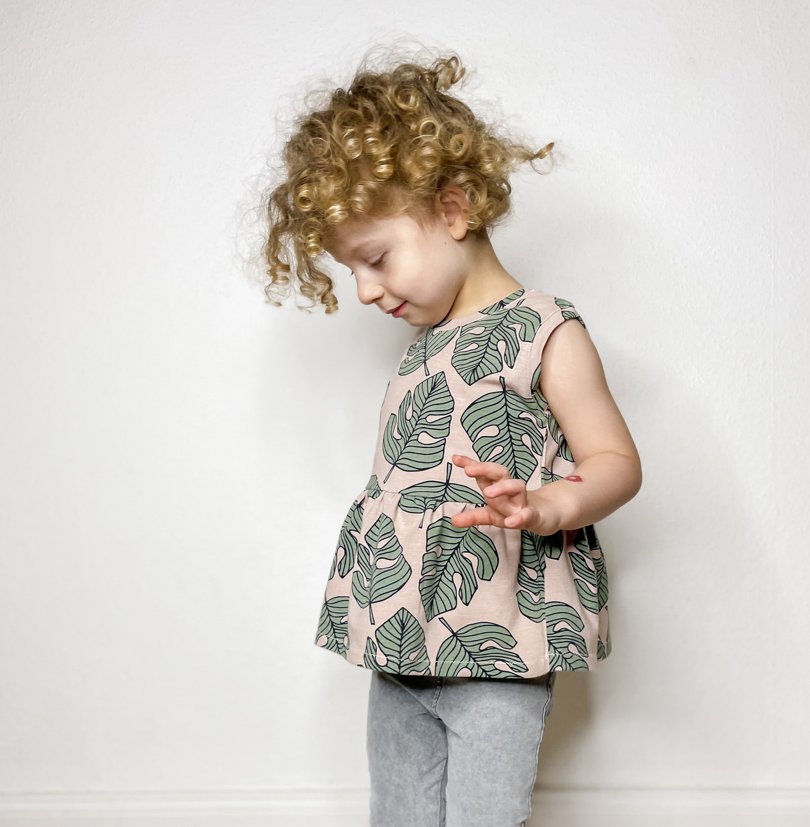 Girl's Peplum Top Sewing Pattern Neli Dress and Top Kids - Etsy