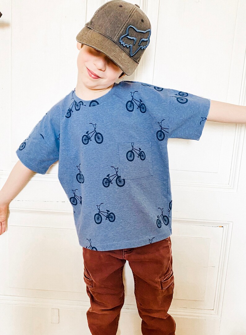 Boxy Tee Pattern Baby T-shirt Pattern Toddler Oversized - Etsy