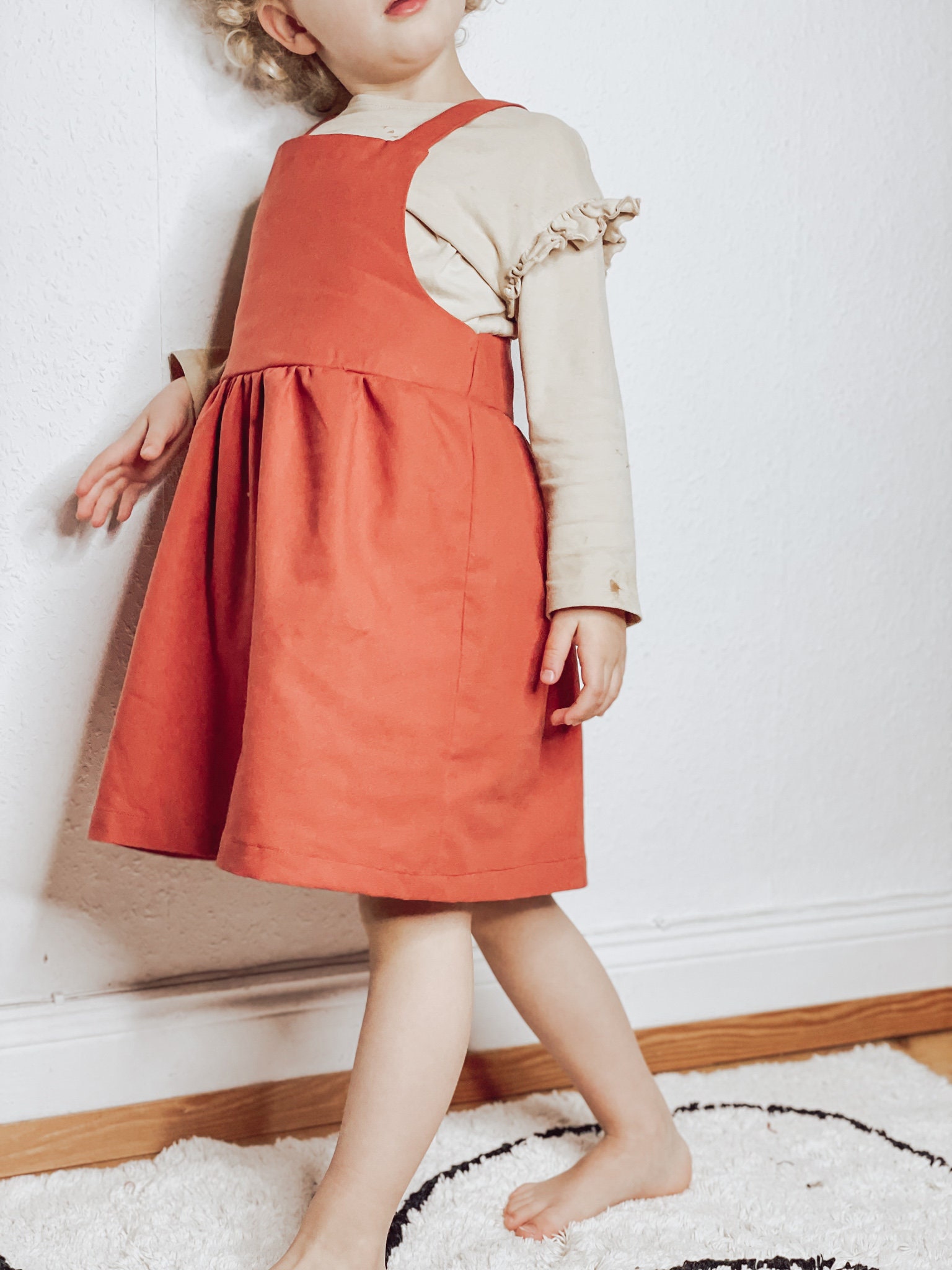 Girl's Pinafore Dress Sewing Pattern, Sizing -3 Months to 10 Years ...