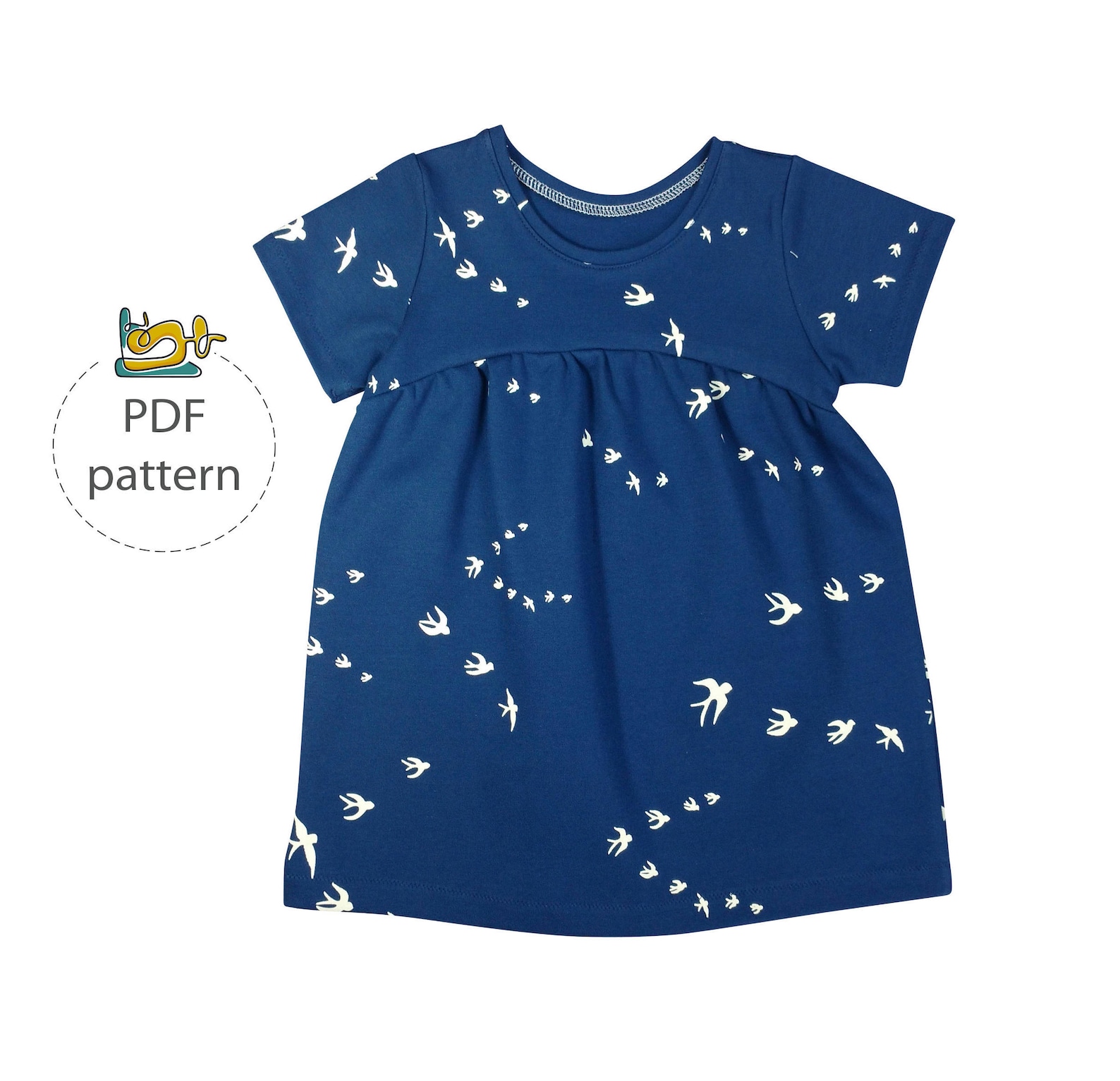 Baby tunic and dress sewing pattern PDF sewing pattern knit | Etsy