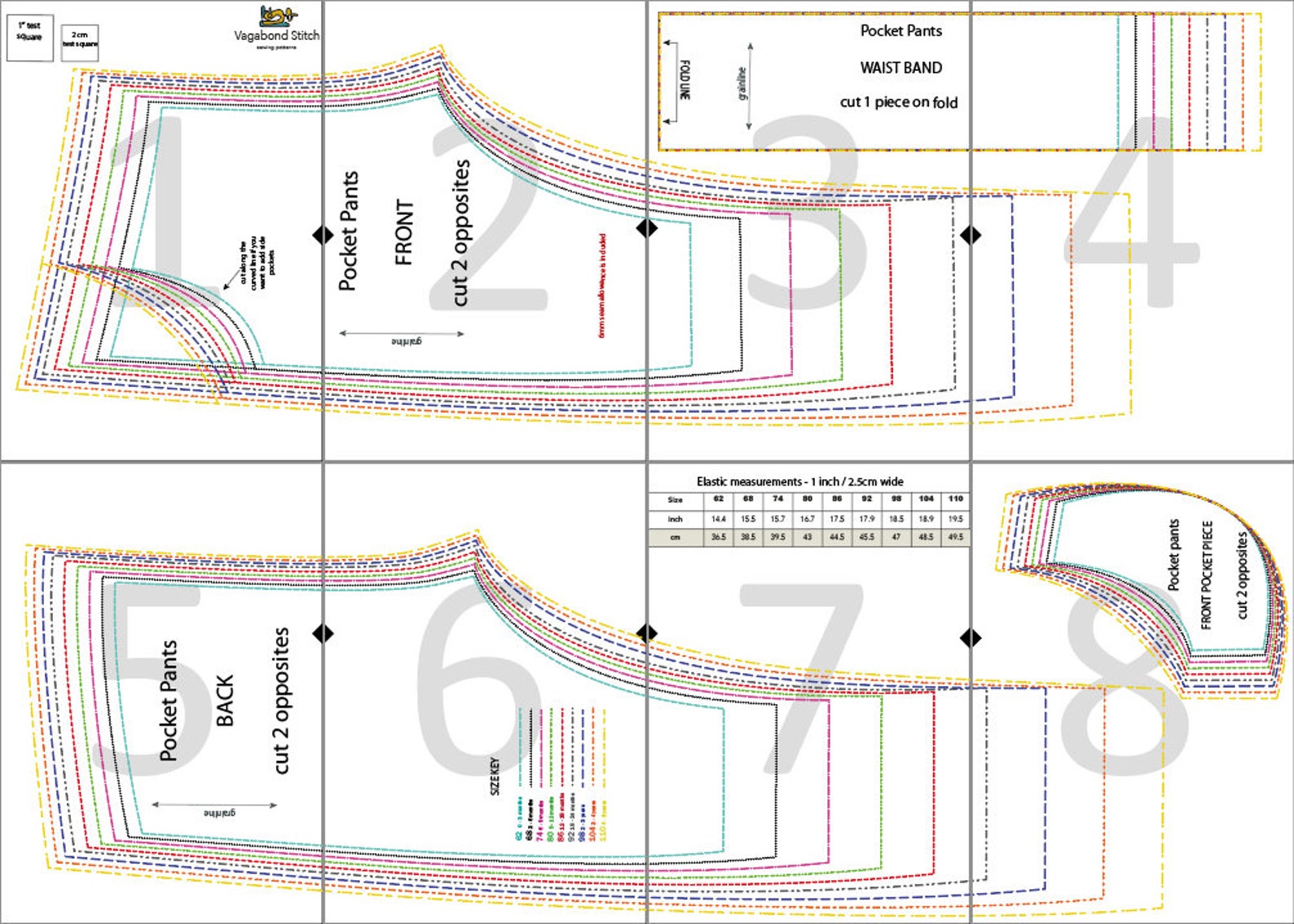Baby Sewing Pattern Pants Sewing Pattern Pocket Pants - Etsy