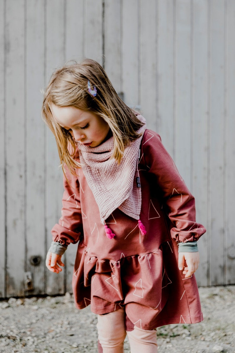 Low Waist Dress Girl's Dress Sewing Pattern Dropped | Etsy