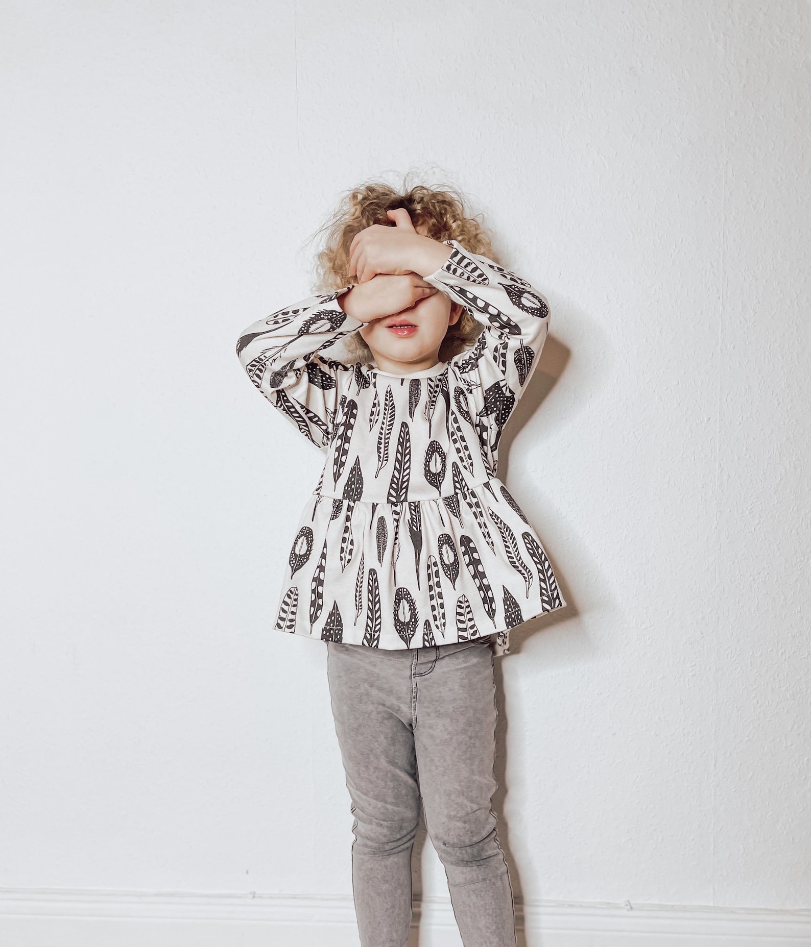 Girl's Peplum Top Sewing Pattern Neli Dress and Top Kids - Etsy