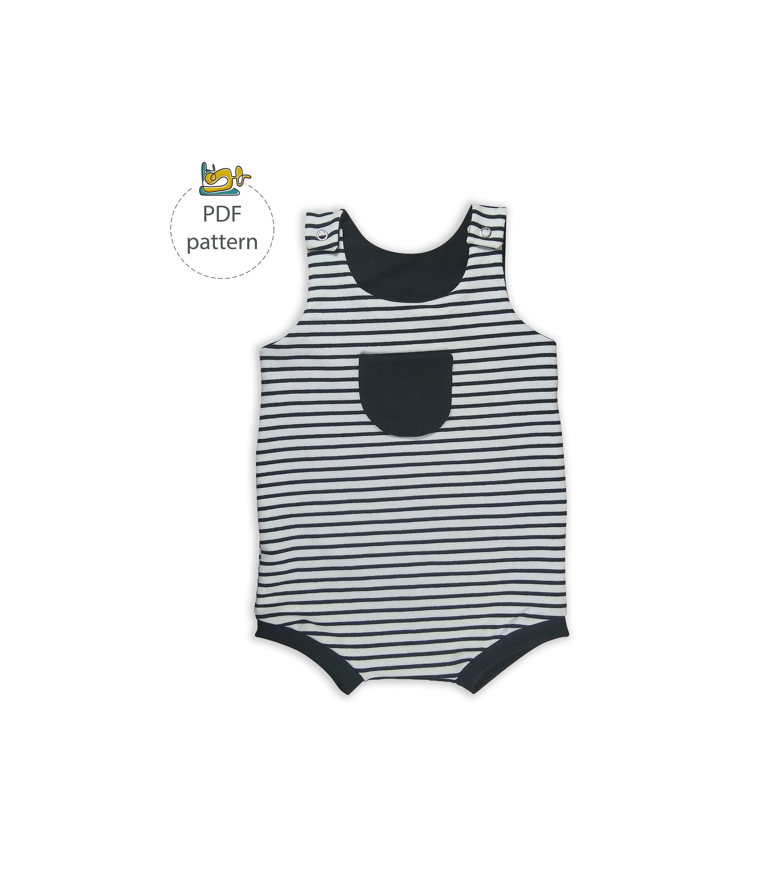 Romper Sewing Pattern Short Romper Pattern Baby Boy Girl - Etsy