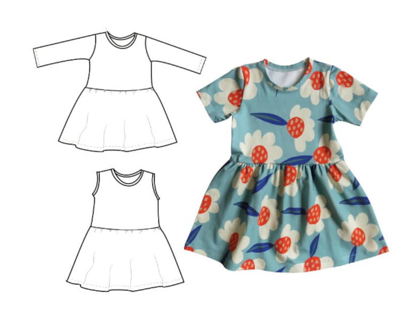 Baby Dress Sewing Pattern Girl's Dress Pattern PDF Dress - Etsy
