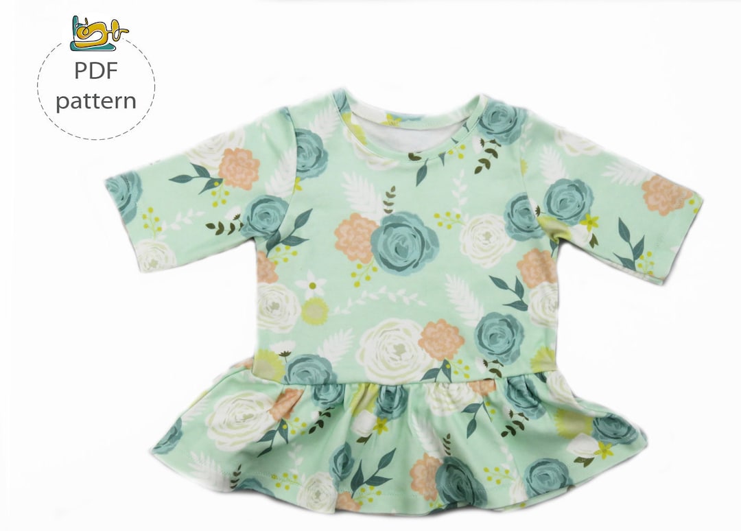 Peplum Top Sewing Pattern - Etsy