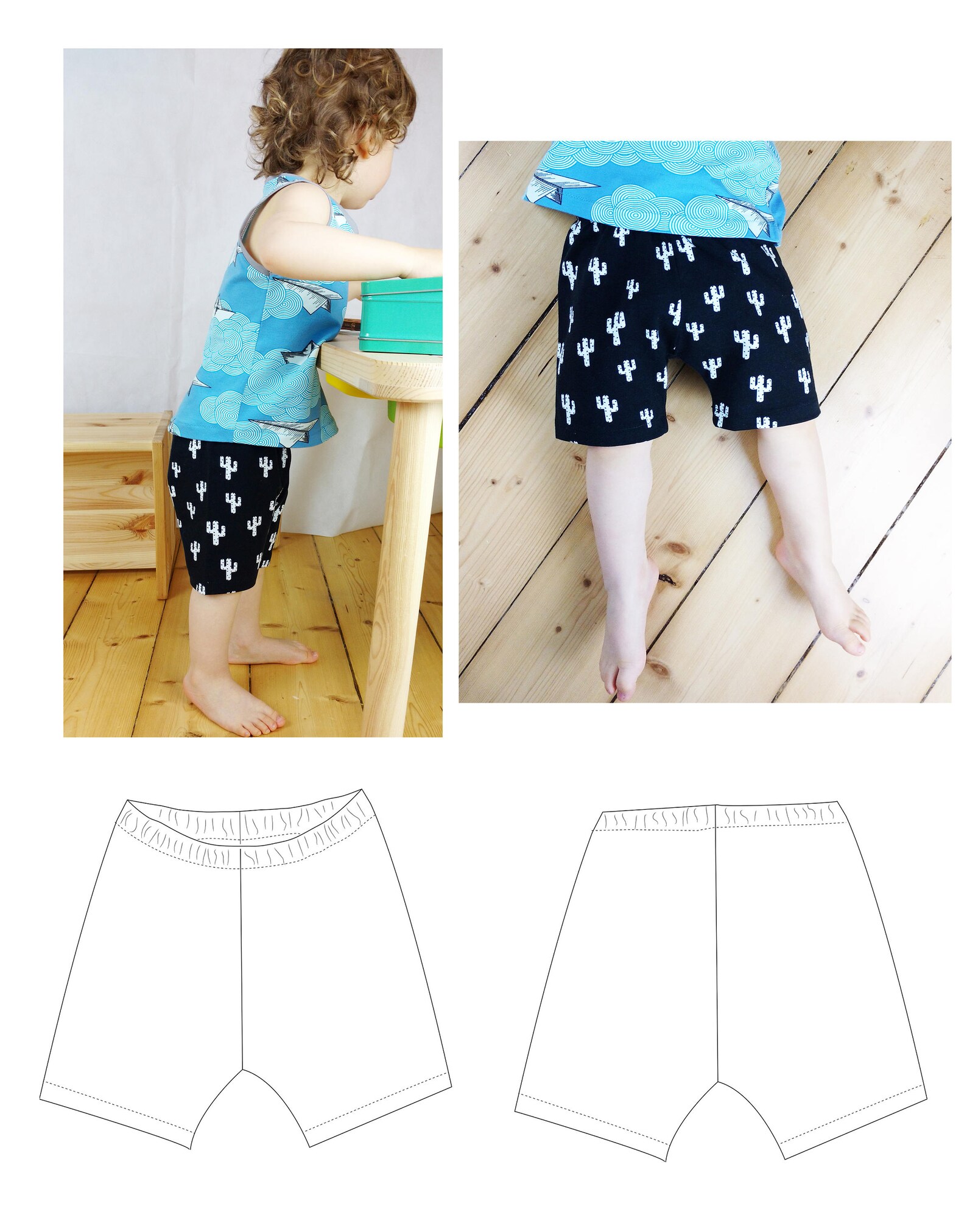 Baby Shorts Sewing Pattern Basic Shorts Pattern Pdf Sewing | Etsy