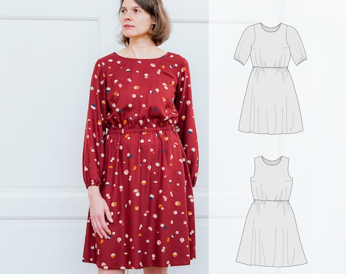 Waskar Dress for WOMEN PDF Sewing Pattern and Sewing Tutorial - Etsy Canada