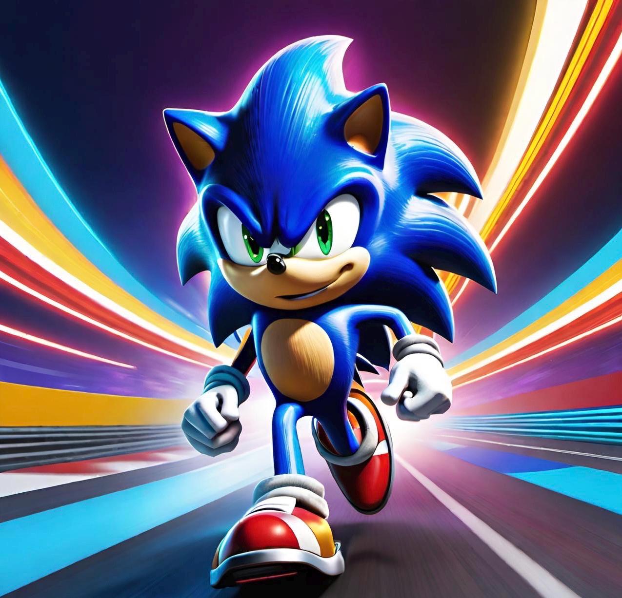 Sonic the Hedgehog Inspired, AI Generated Background/picture. Use ...