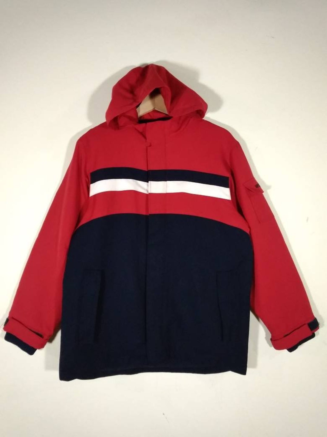 GAP Type - G86 Zipper Embroidered Small Logo Hooded Red Jacket / Warm ...