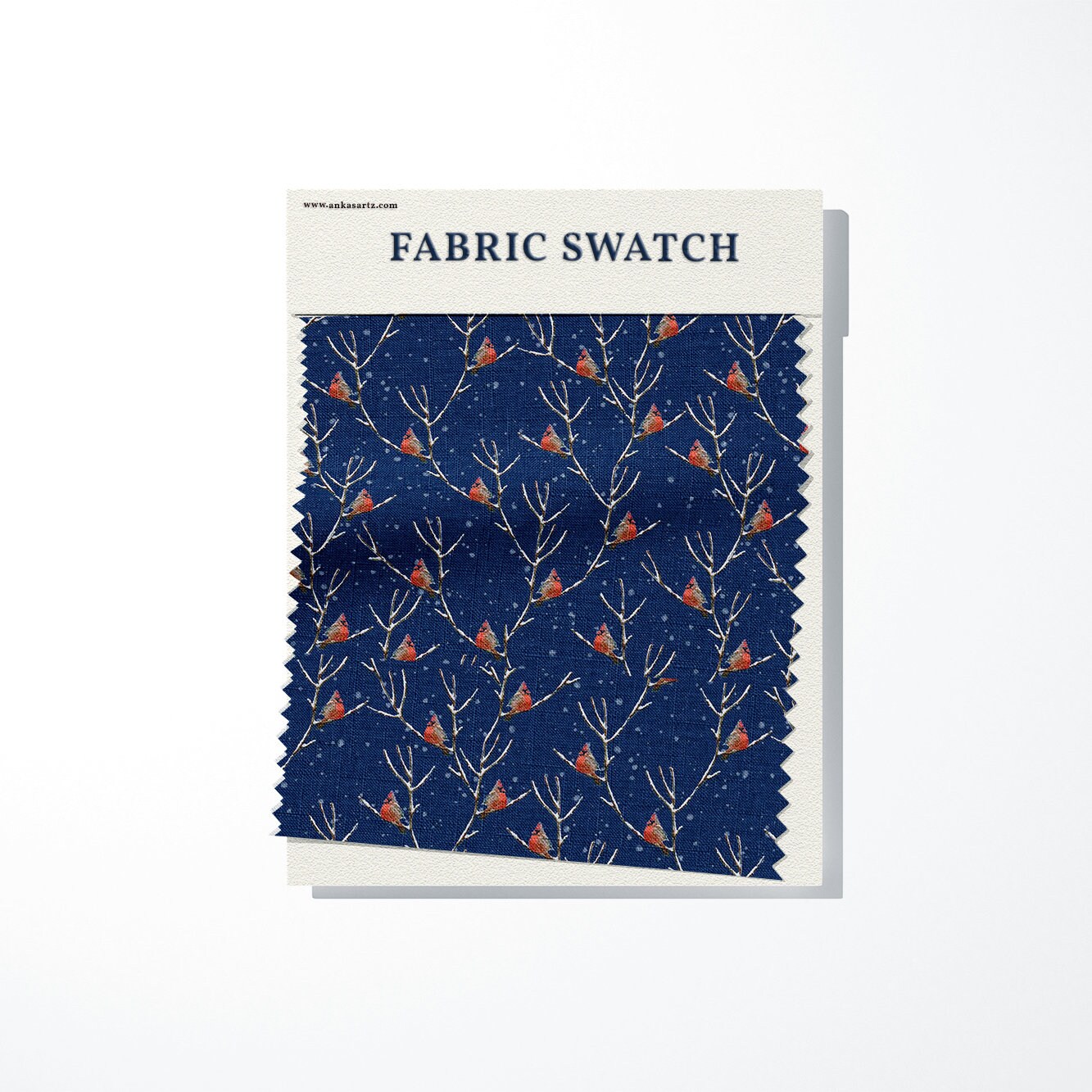 Red Cardinal Bird Fabric by the METRE, Bird Lover Quality Fabric ...