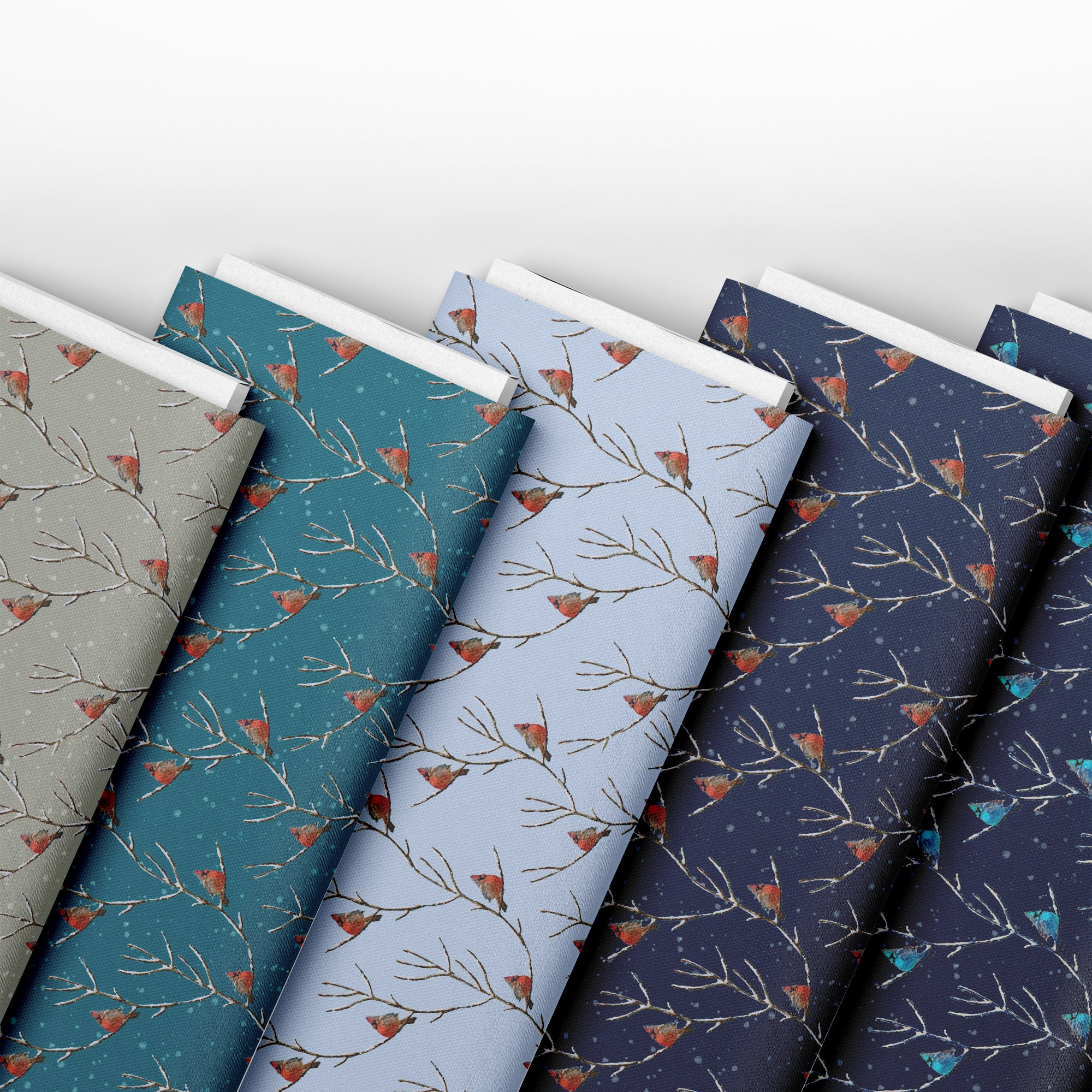 Red Cardinal Bird Fabric by the YARD, Bird Lover Quality Fabric ...