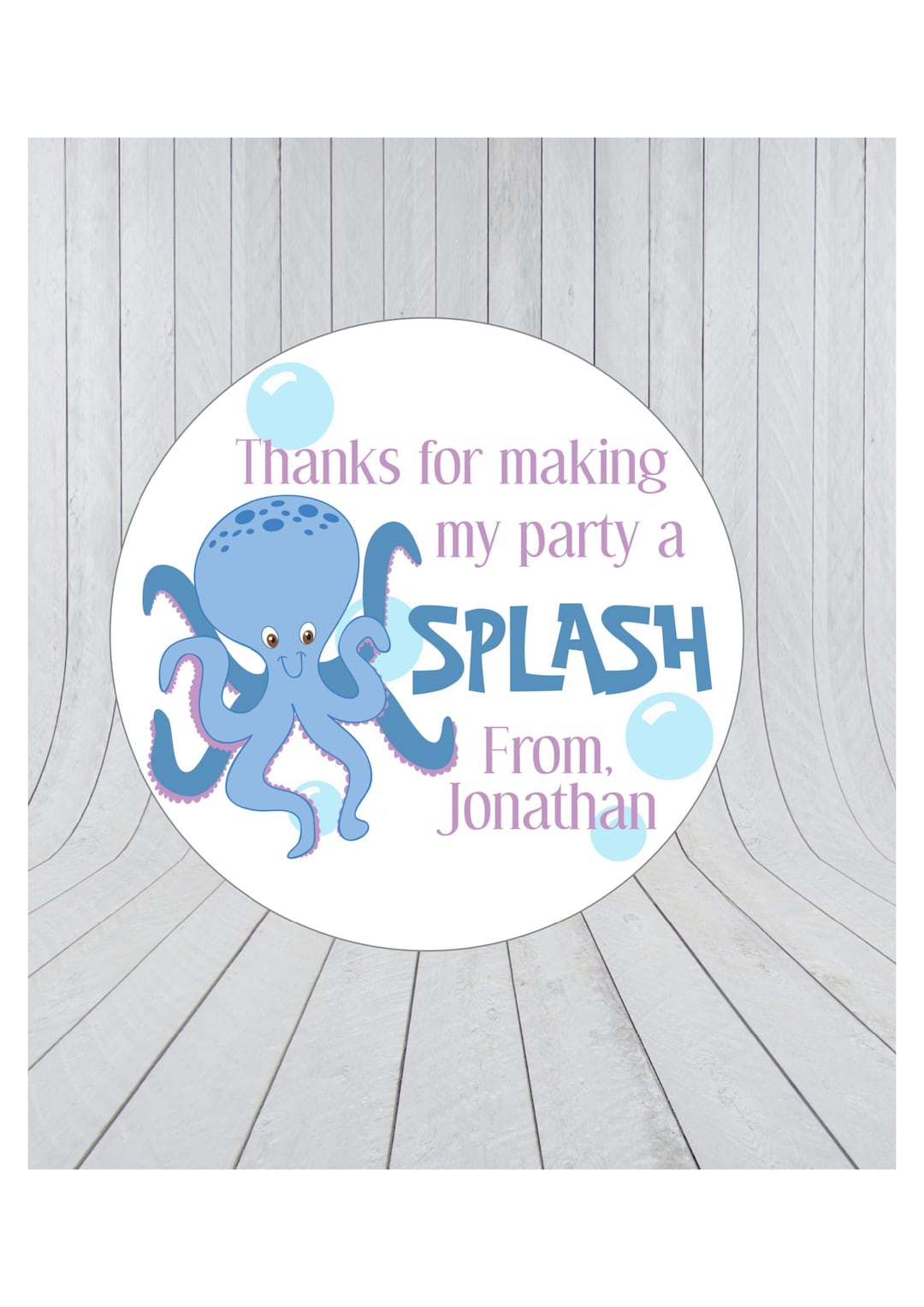 Pool Party Stickers, Pool Party Favour Stickers, Kids Pool Birthday ...